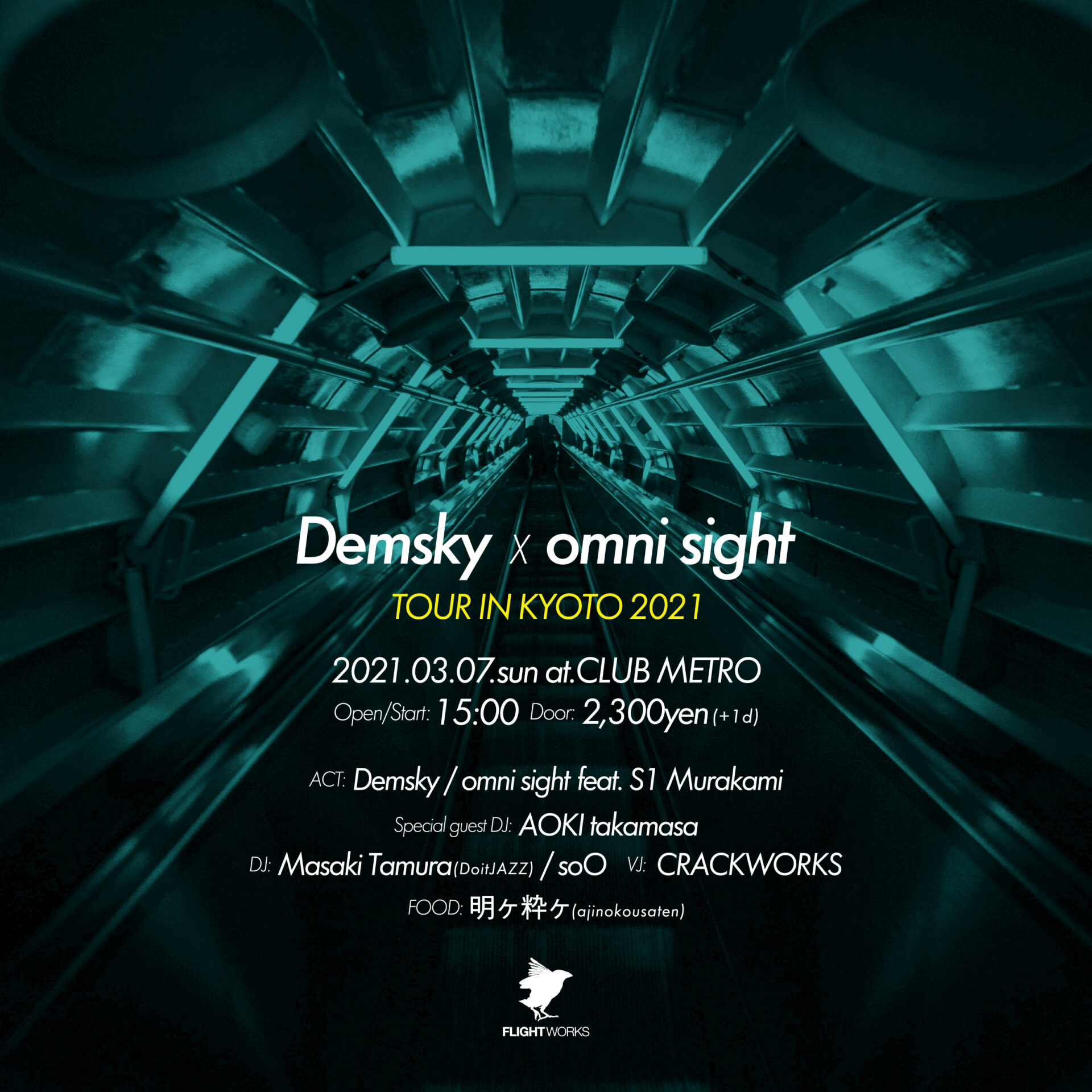 Demsky x omni sight tour in Kyoto 2021 | CLUB METRO | 京都メトロ